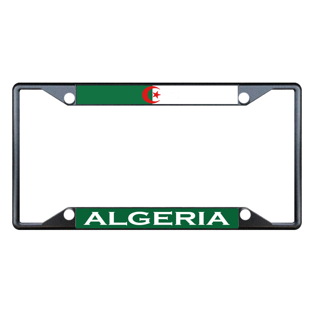 ALGERIA FLAG COUNTRY Metal License Plate Frame Tag Holder Four Holes | eBay