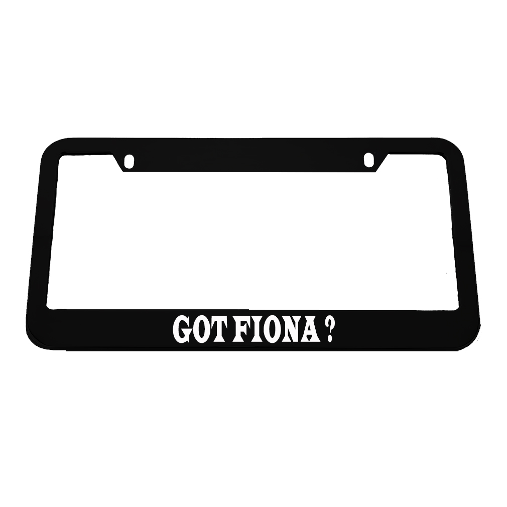 License Plate Frame Got Fiona Zinc Weatherproof Car Accessories Chrome ...